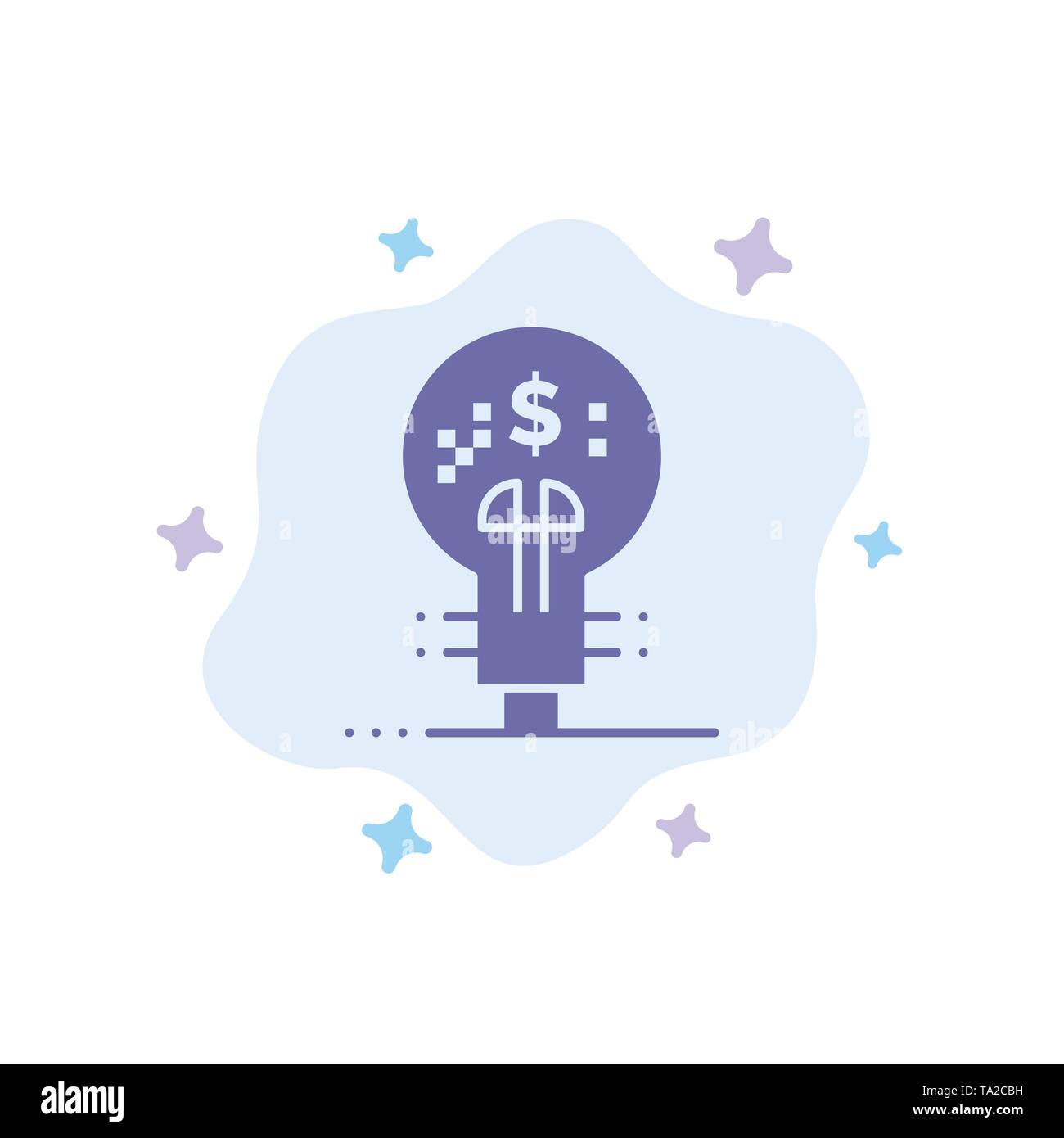 Innovation, Finance, Finance, Idea, January Blue Icon on Abstract Cloud ...