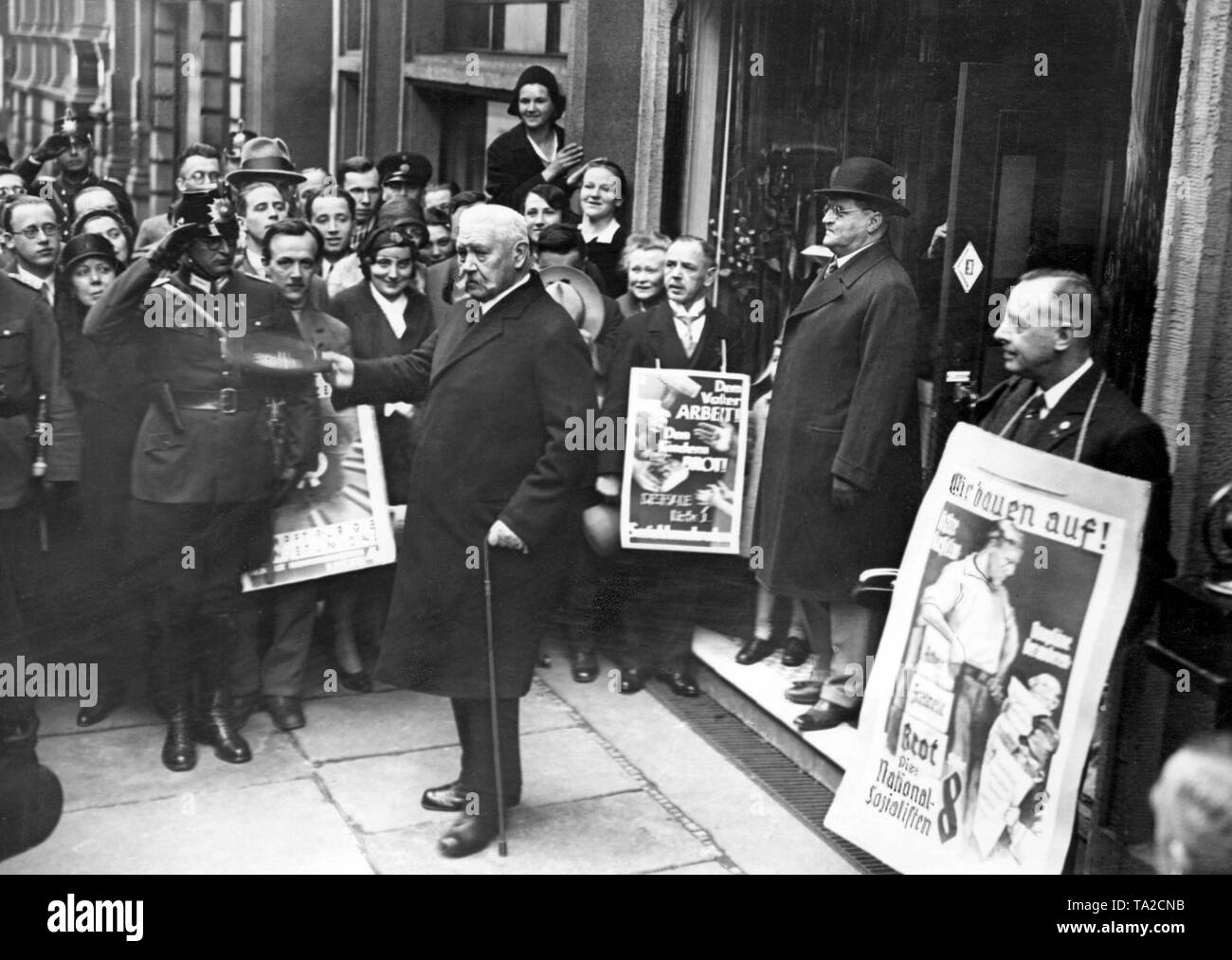 Nsdap campaign poster 1930s Black and White Stock Photos & Images - Alamy