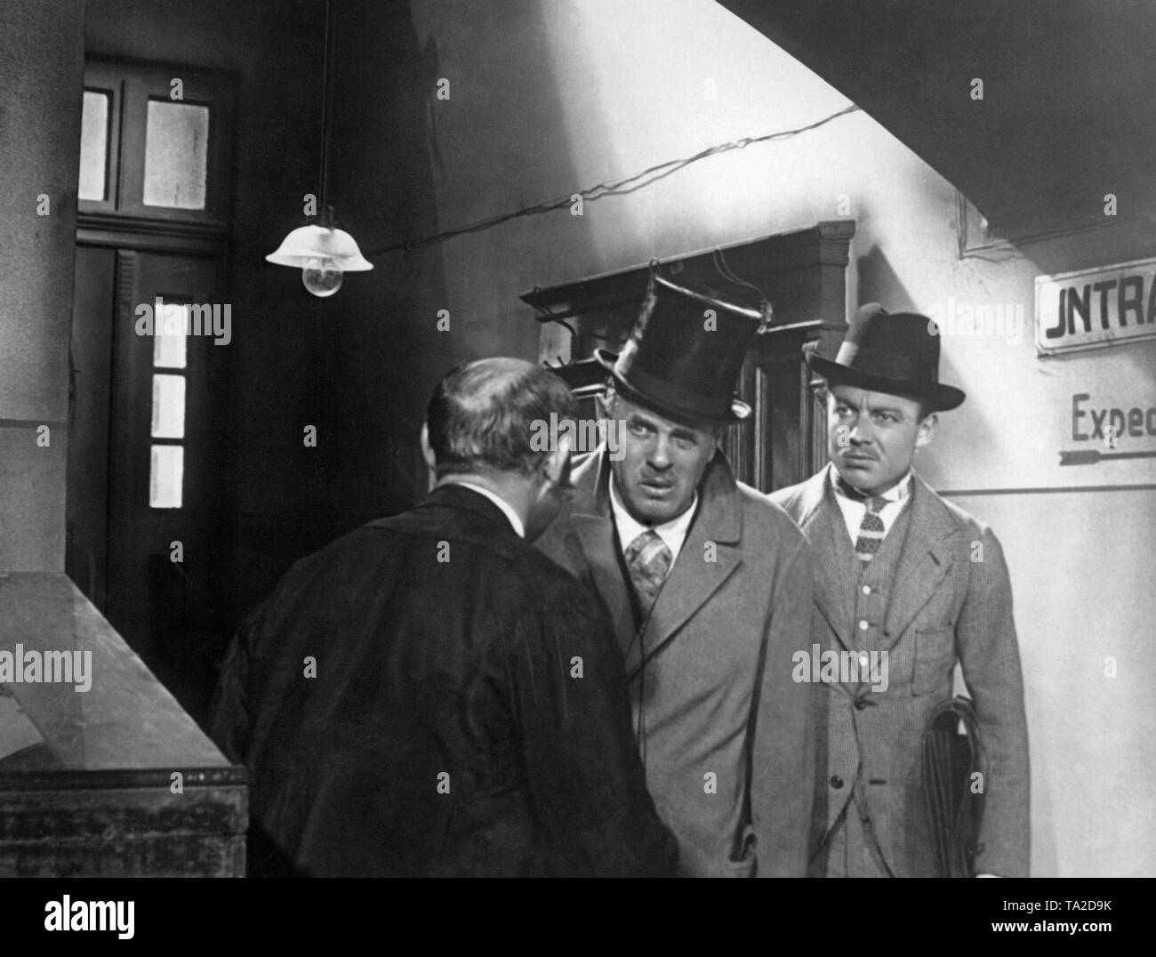 Max Pellenberg as Leopold Pichler (left) and Heinz Ruehmann as Wittek ...