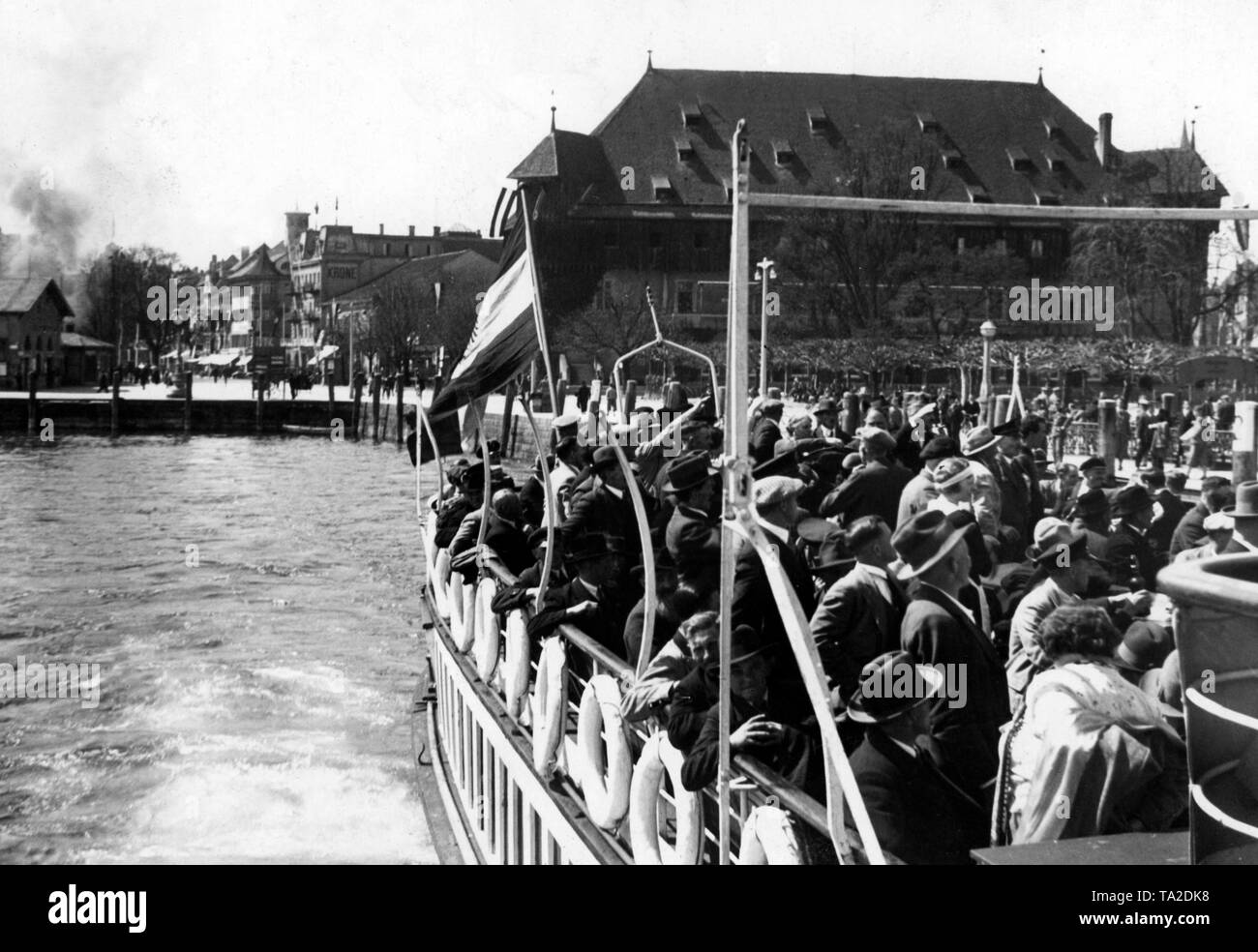 Undated photo of vacationers of the Nazi organization "Kraft durch ...