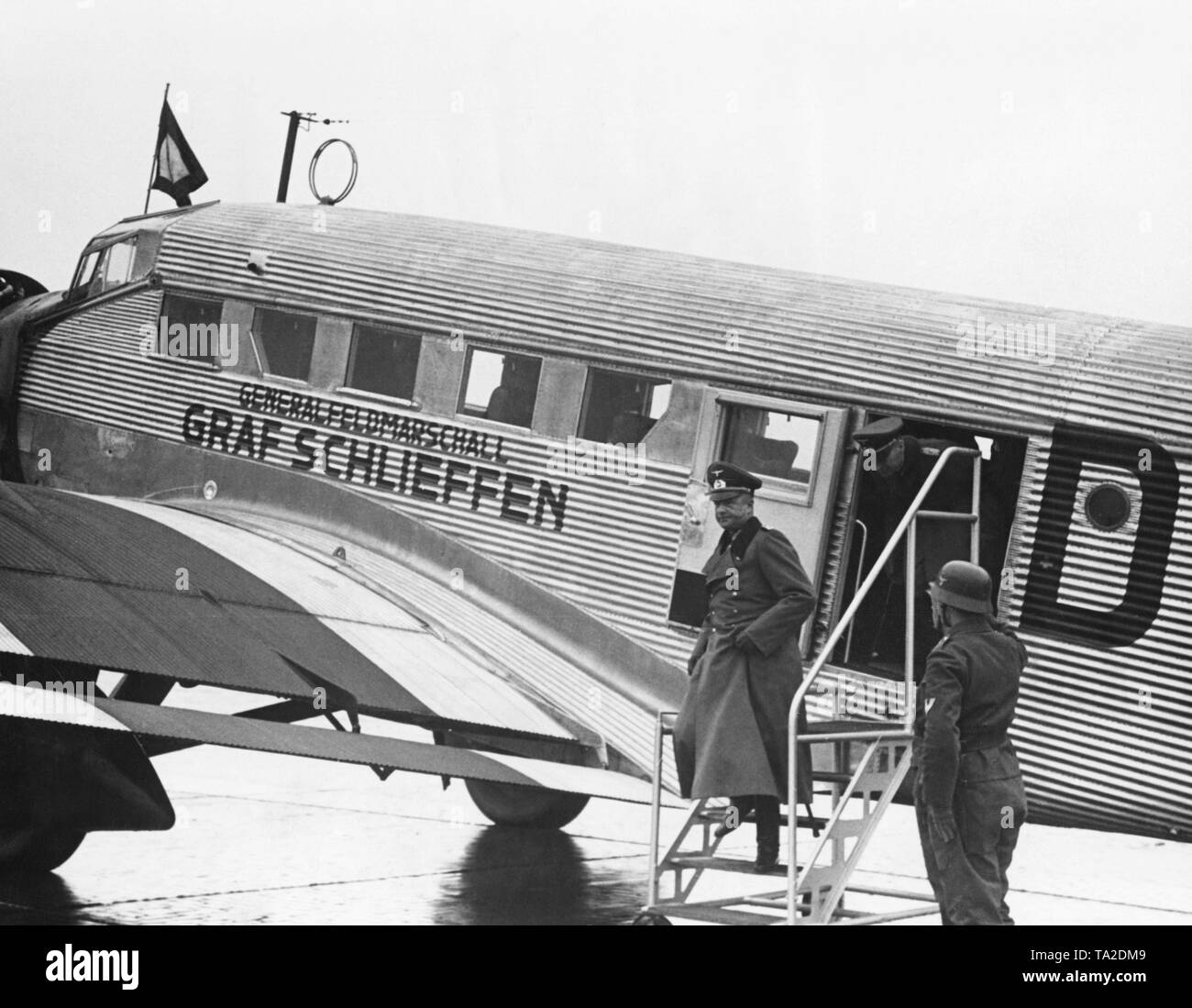 The Commander-in-Chief of the Army, Walther von Brauchitsch, gets off ...