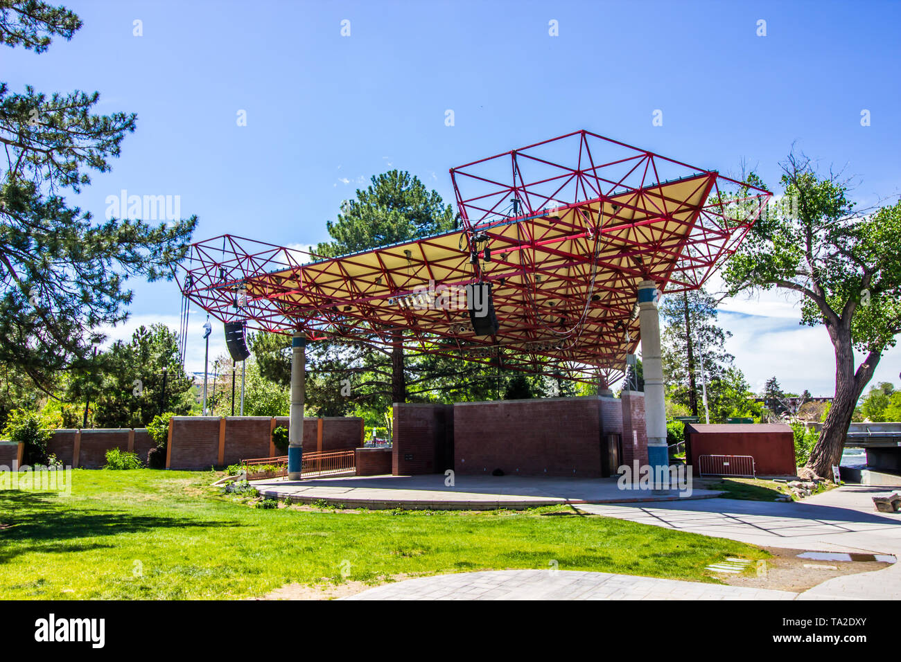 Outside Public Amphitheater In Open Park Stock Photo - Alamy