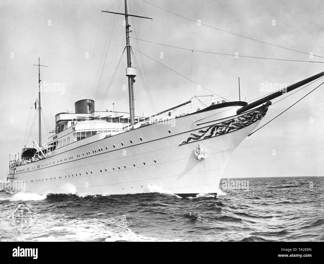 Savarona yacht Black and White Stock Photos & Images - Alamy