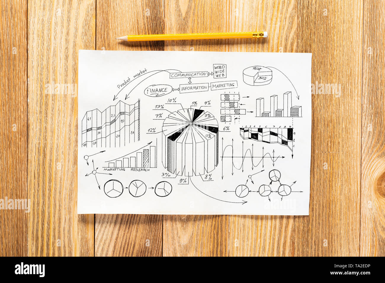 Money management and financial chart Stock Photo - Alamy
