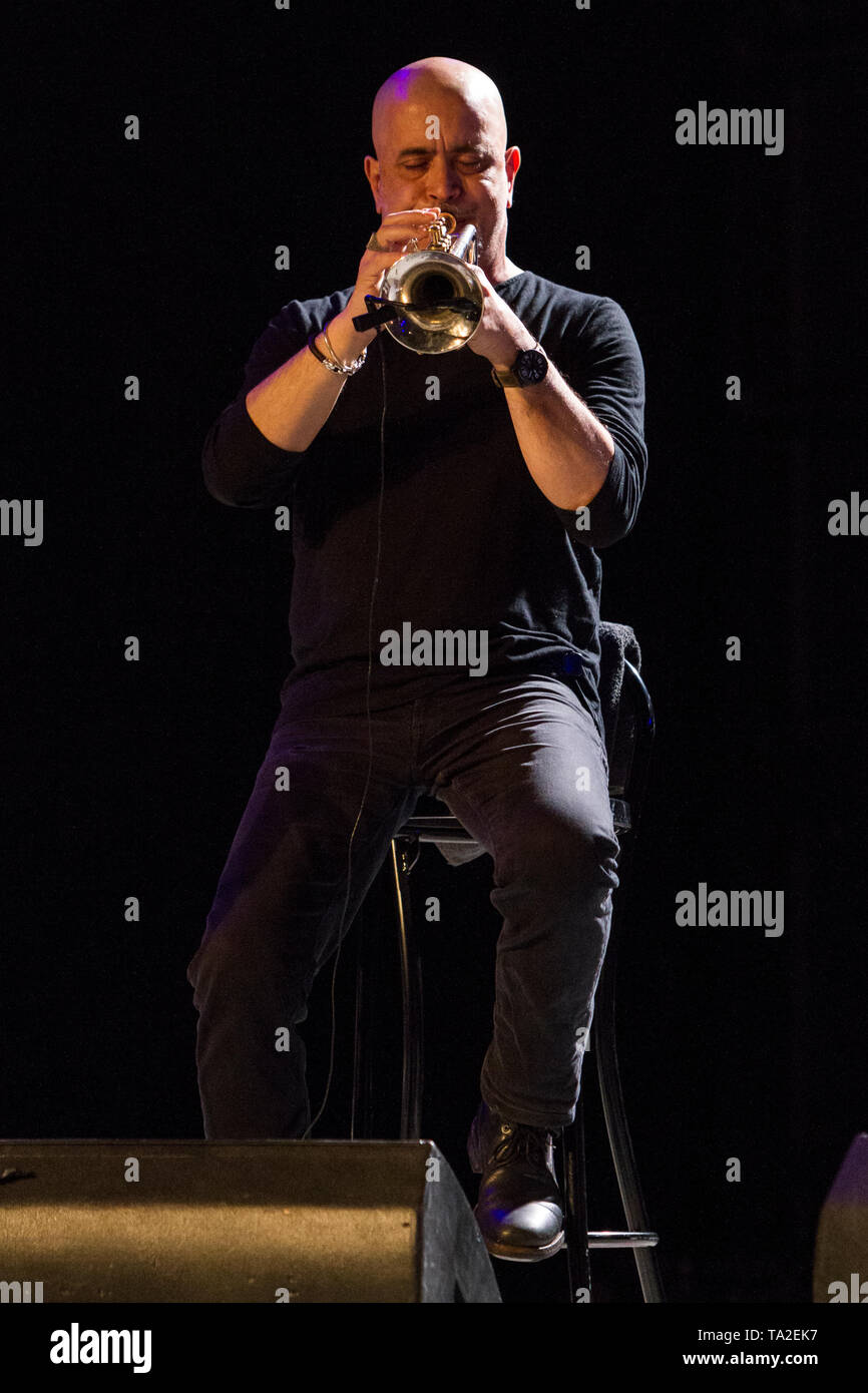 Italian trumpet player Flavio Boltro in concert at 2019 Torino Jazz ...