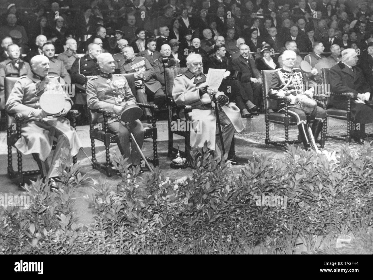 Representatives from politics and the military, including the former ...