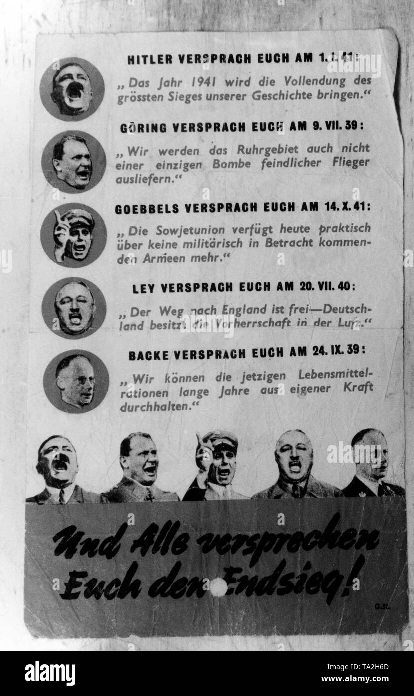 Allied propaganda leaflet hi-res stock photography and images - Alamy