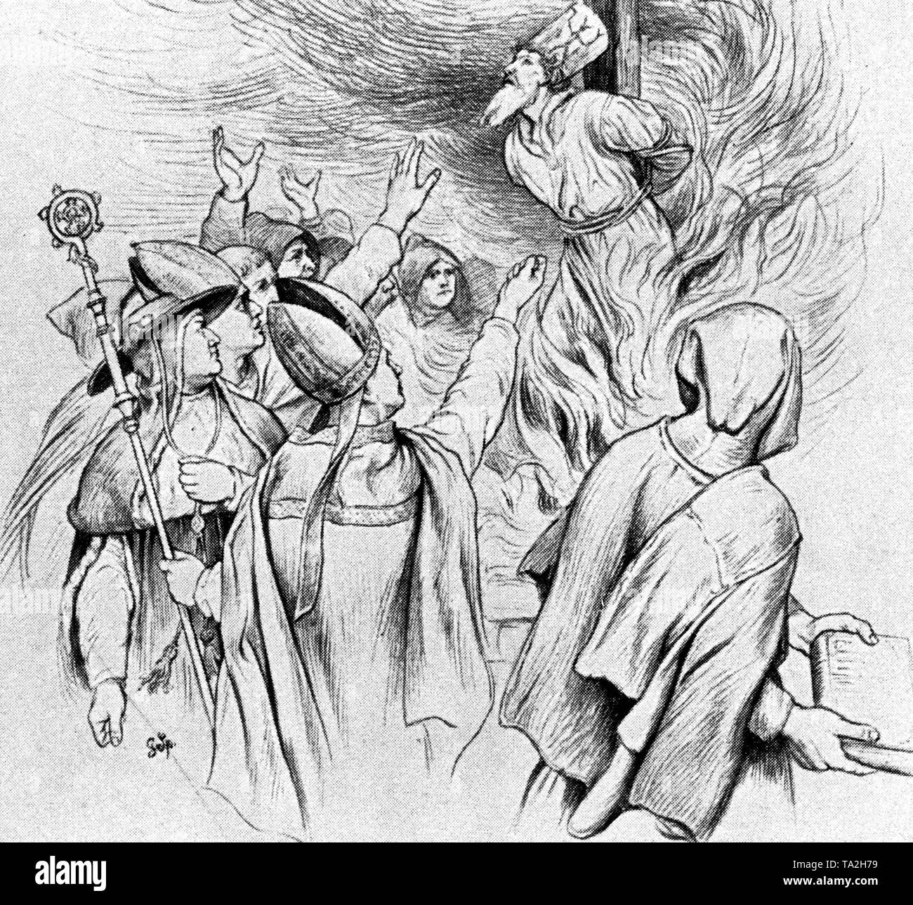 At the stake Black and White Stock Photos & Images - Alamy