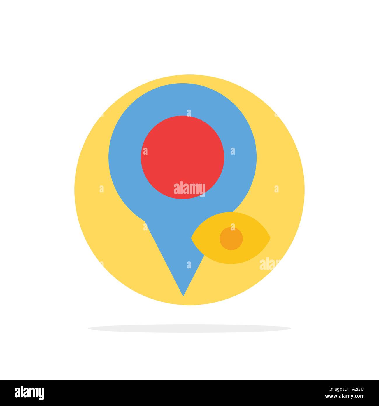 Map pointer eye icon Stock Vector Images - Alamy