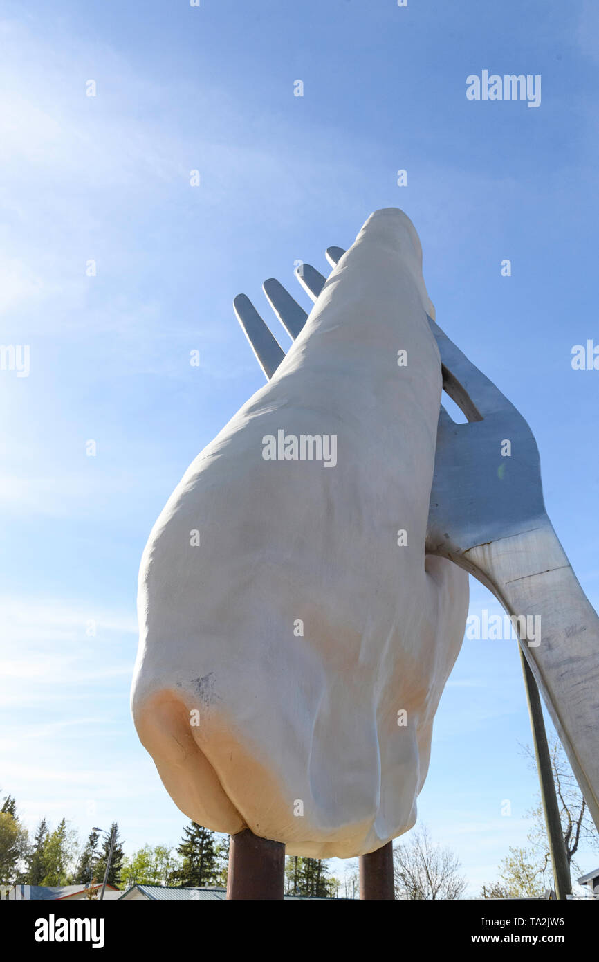 Giant roadside attraction, Pyrogy Park, in Glendon Alberta, Canada ...