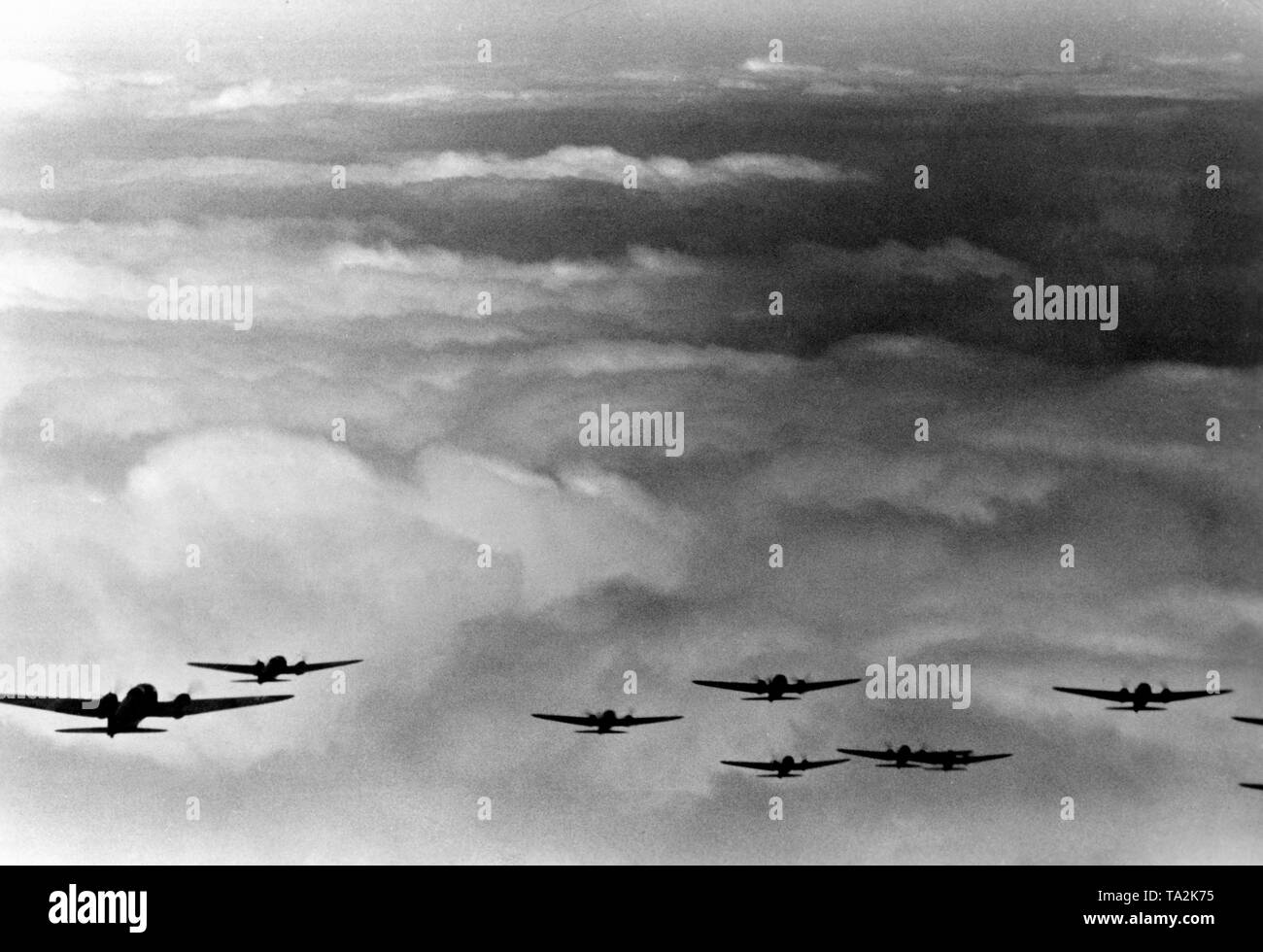 German bomber formation Black and White Stock Photos & Images - Alamy