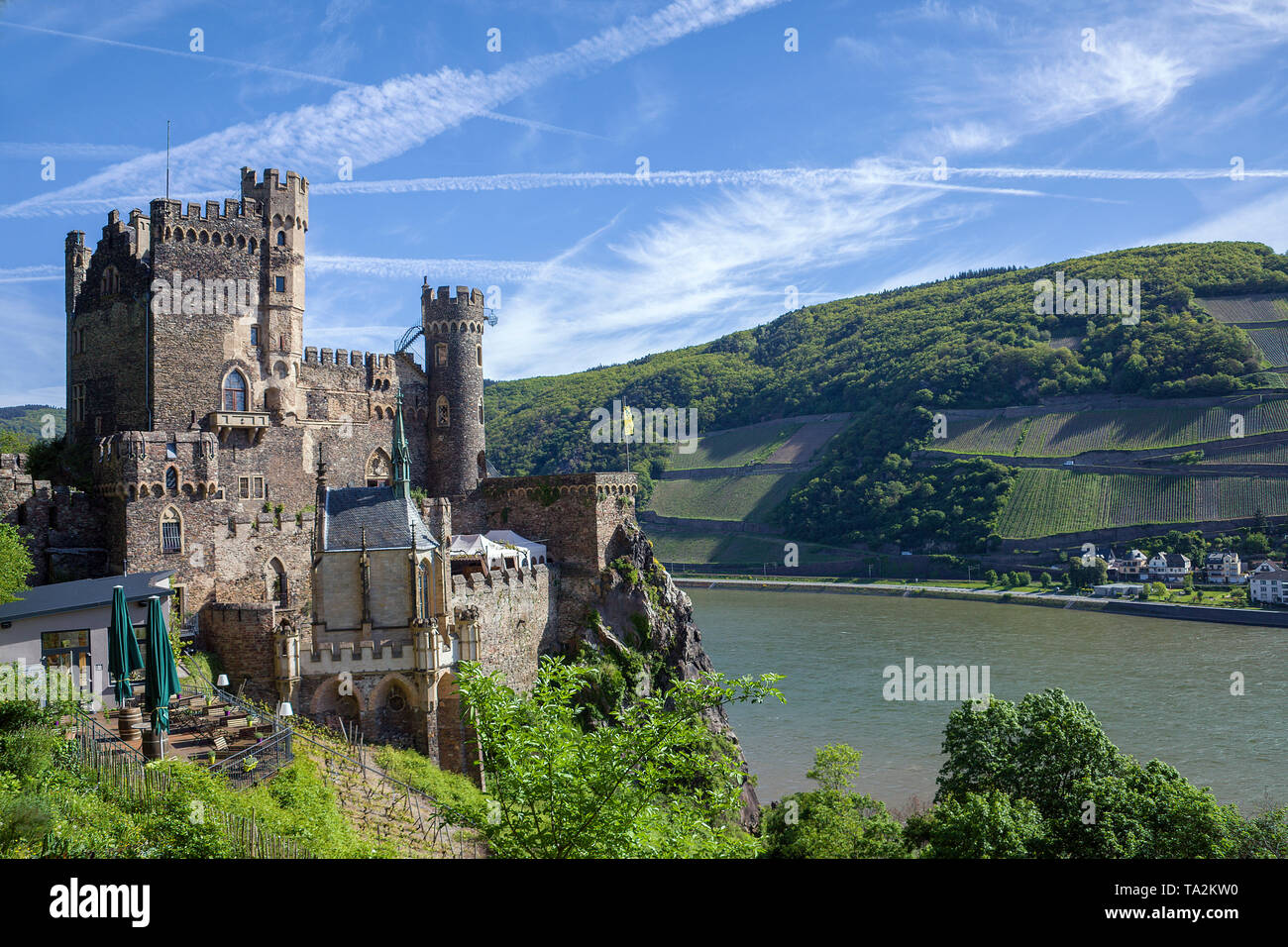 Schloss burg rheinstein hi-res stock photography and images - Alamy