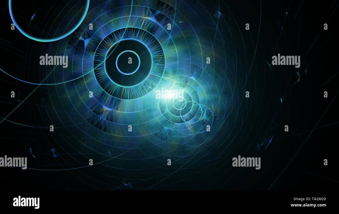 Abstract Geometric Background. Sci-Fi, Futuristic And Outer Space ...