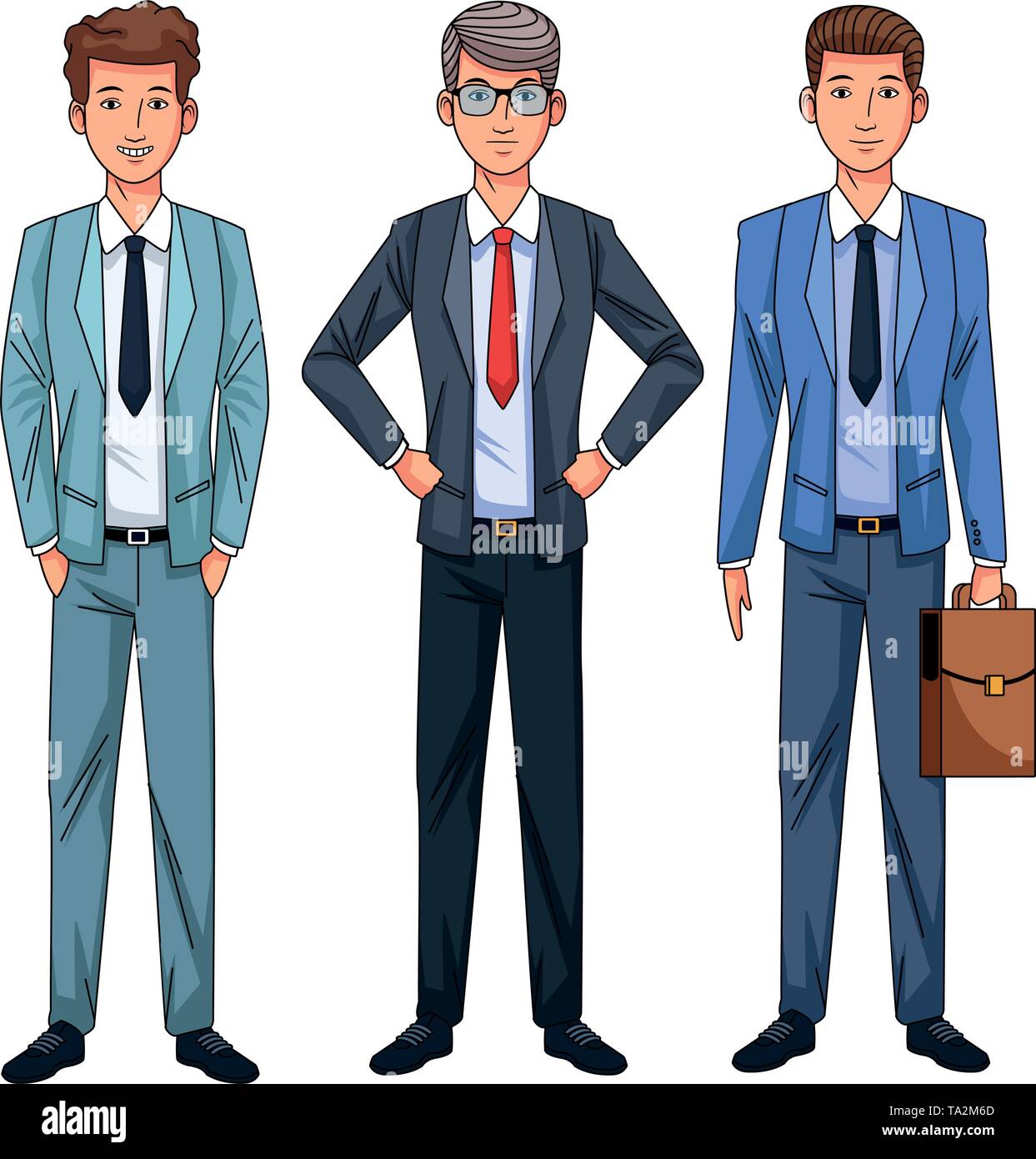 businessmen avatar cartoon character Stock Vector Image & Art - Alamy