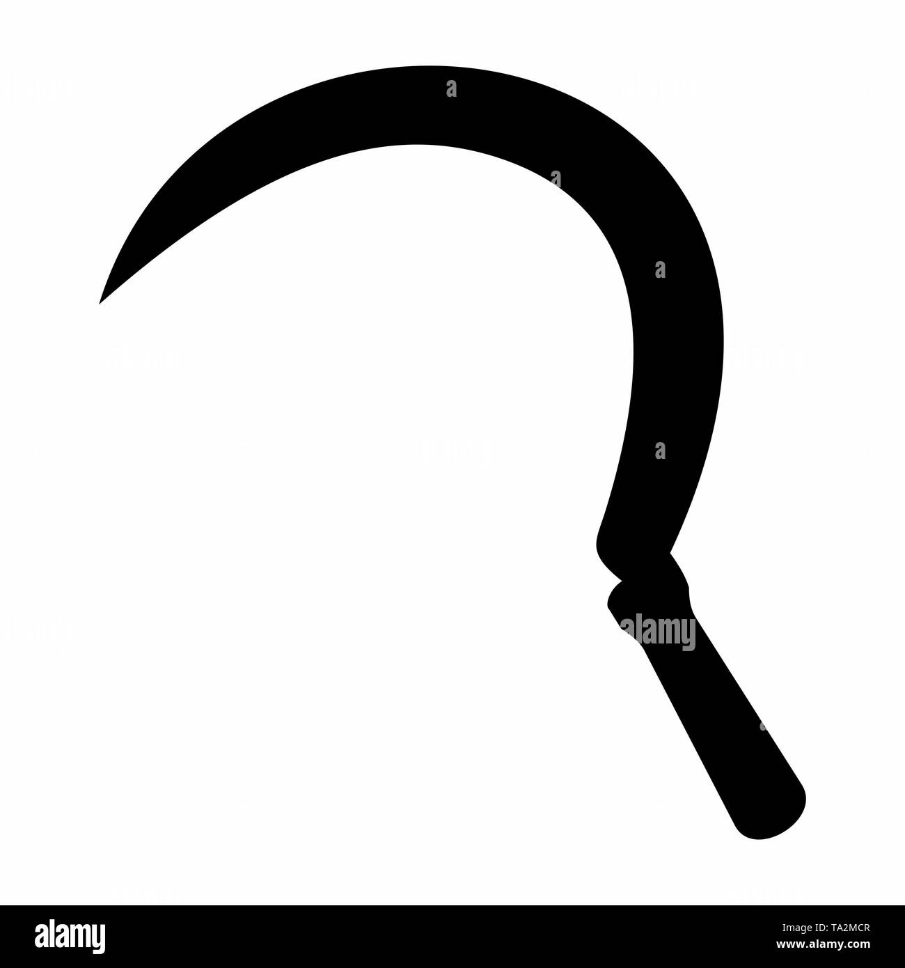 Sickle dark silhouette Stock Vector Image & Art - Alamy