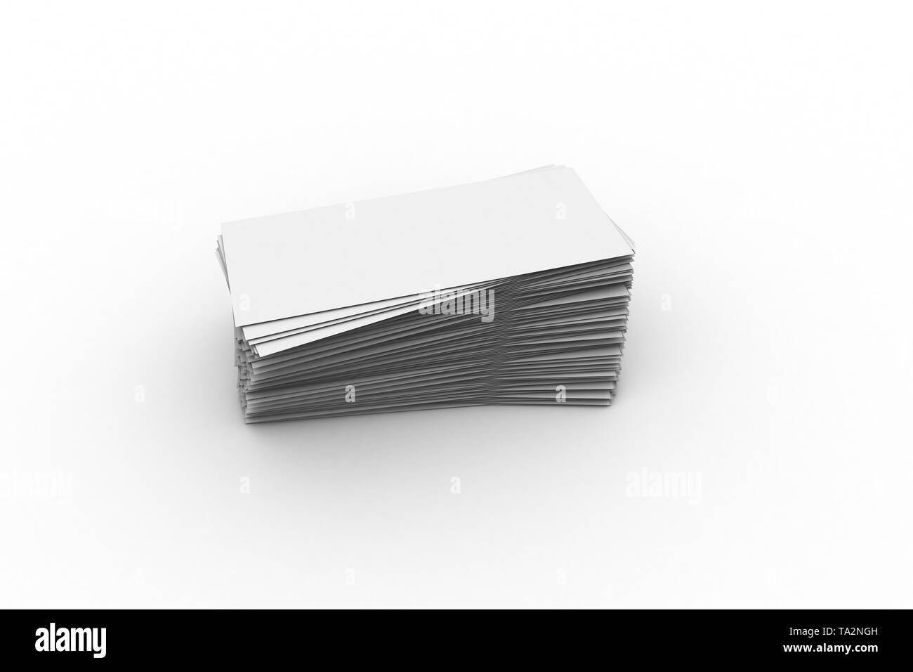 3d rendering, perspective view of blank money banknote template mock up ...