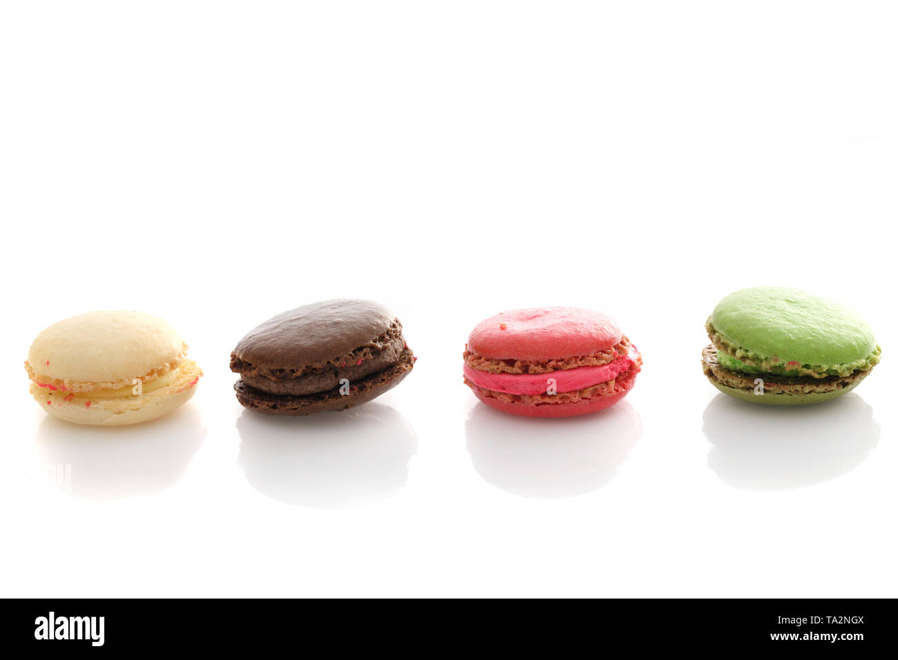 Macaron isolated in white background Stock Photo - Alamy