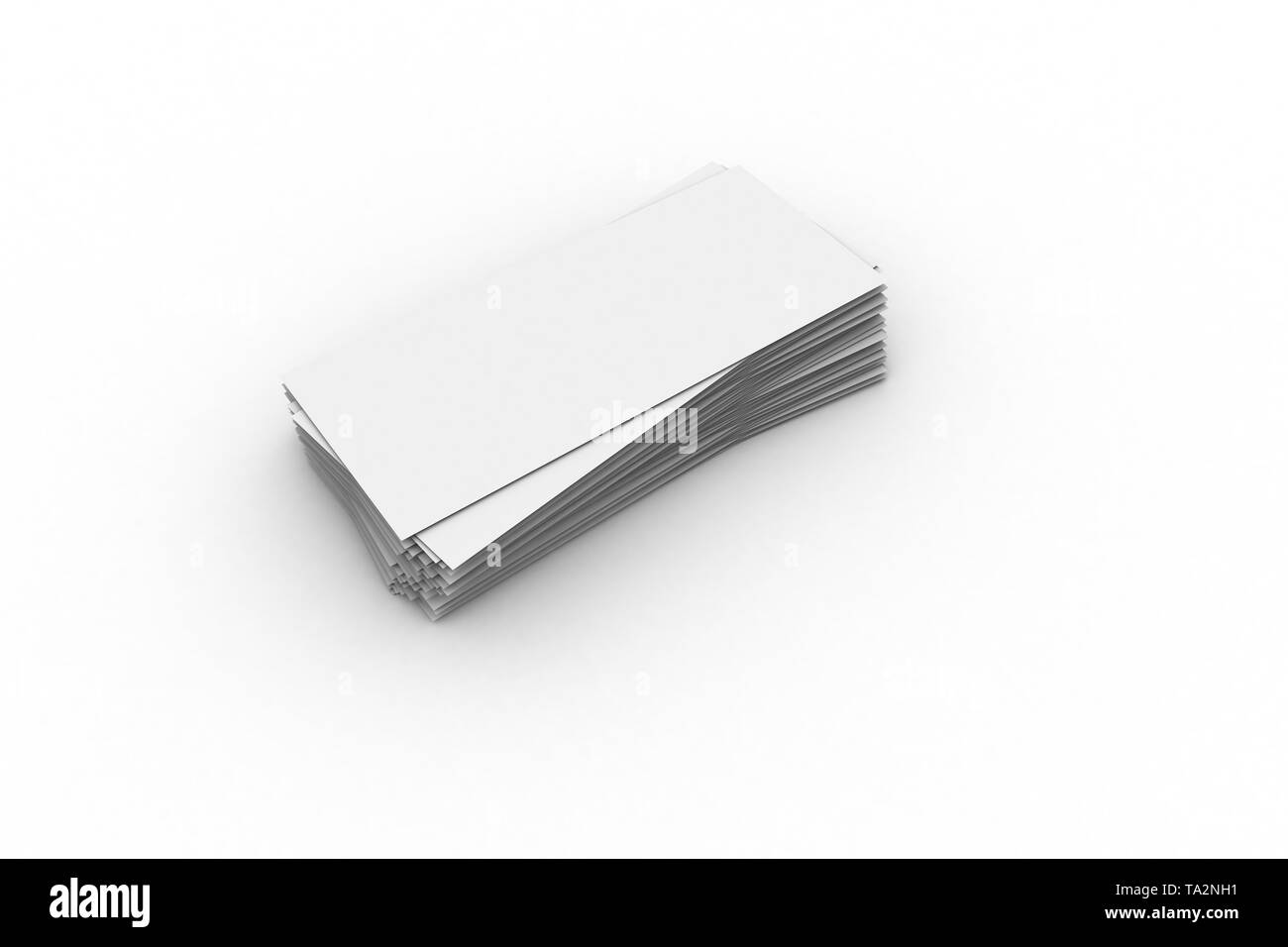 3d rendering, perspective view of blank money banknote template mock up ...