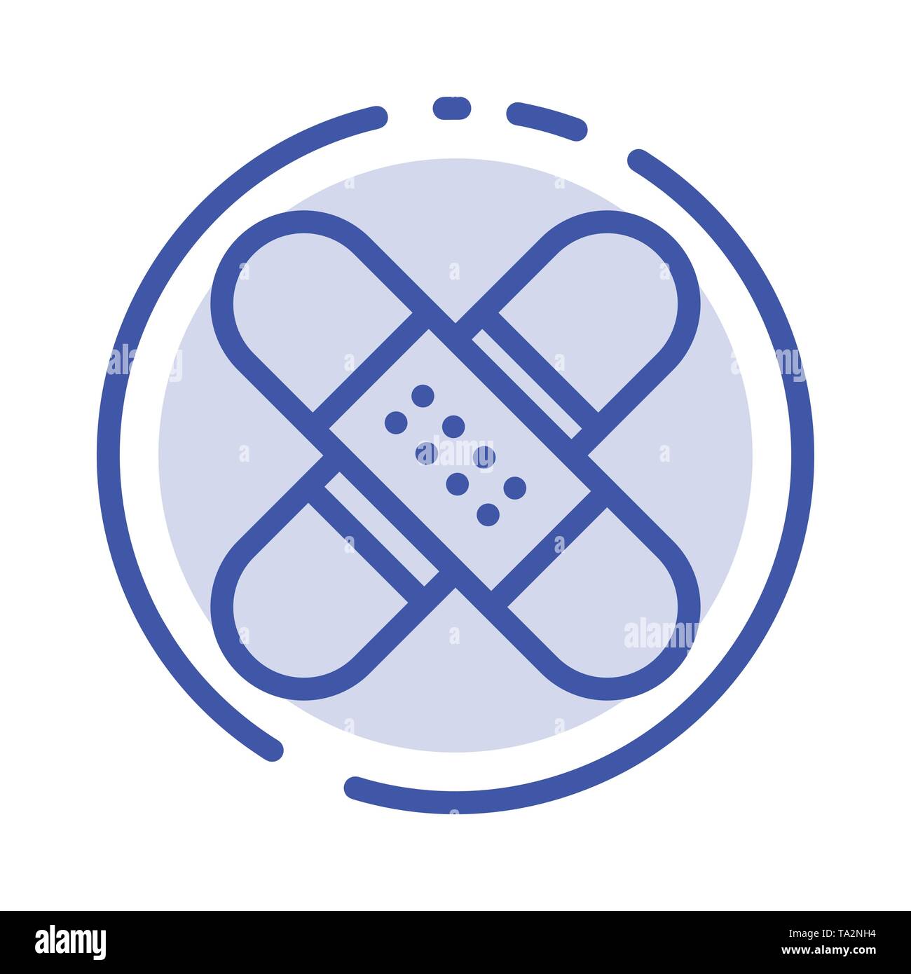 Blue band aid Cut Out Stock Images & Pictures - Alamy