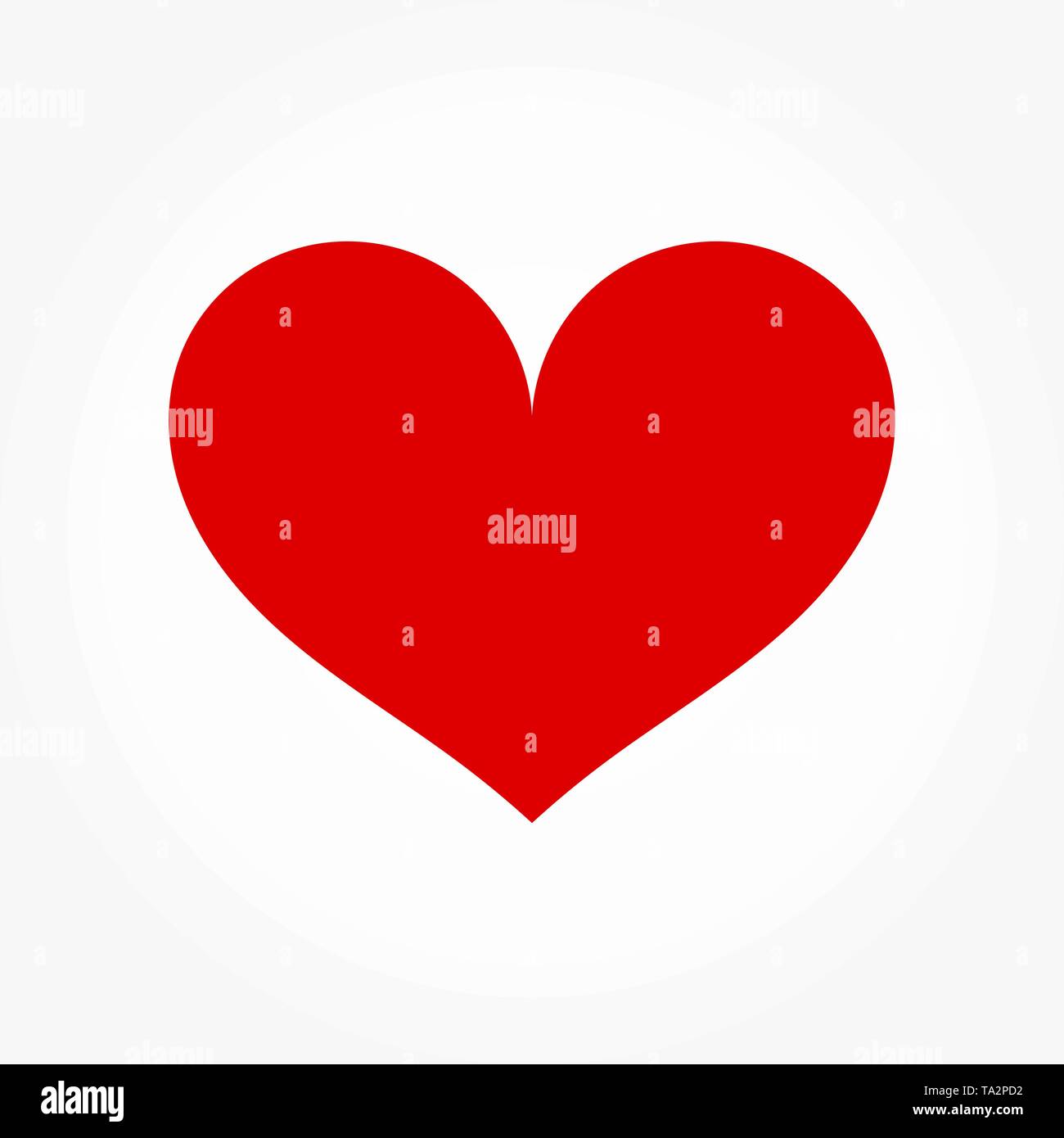 Red heart icon. Vector illustration Stock Vector Image & Art - Alamy