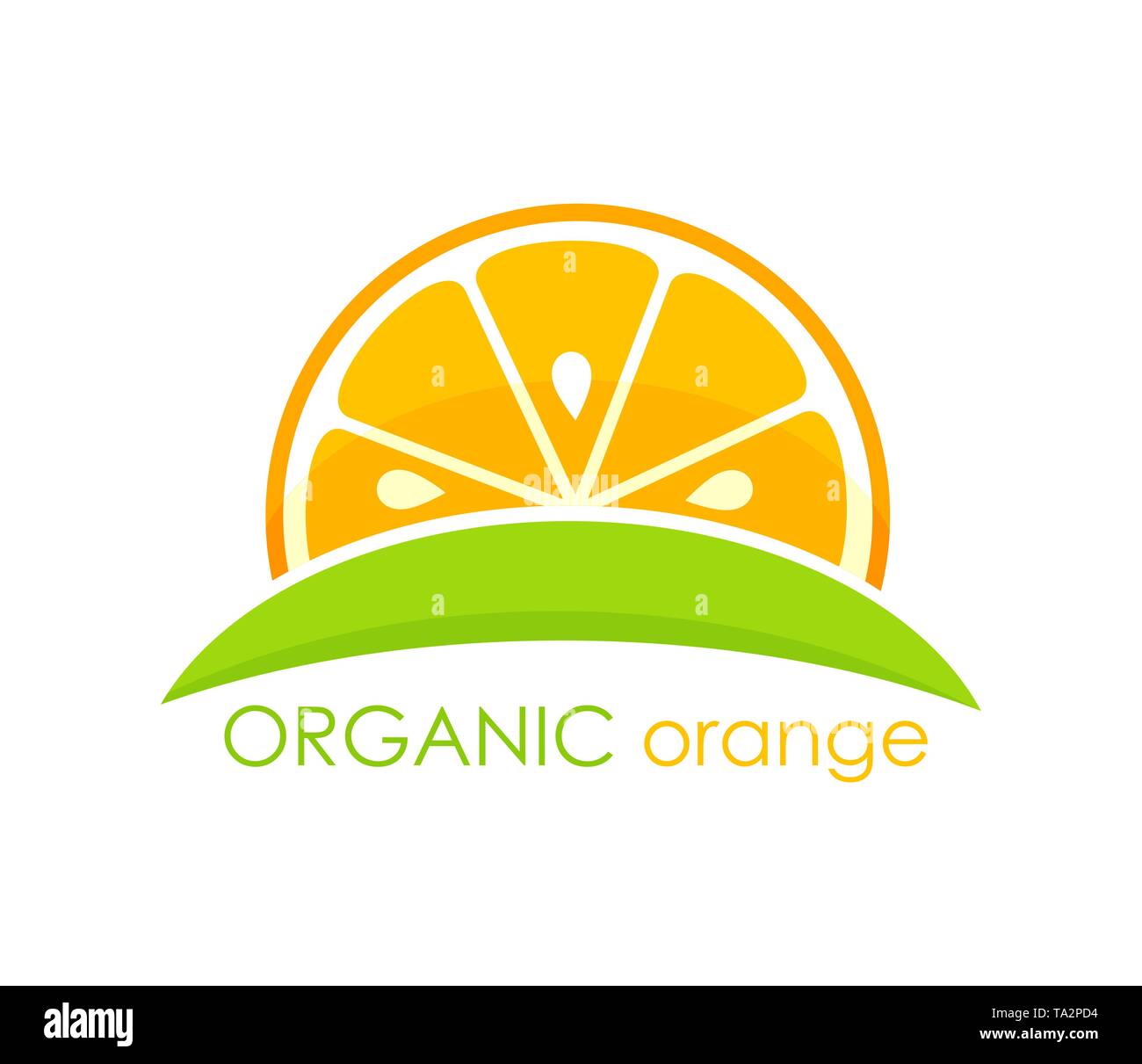 Organic orange symbol. Vector illustration Stock Vector Image & Art - Alamy