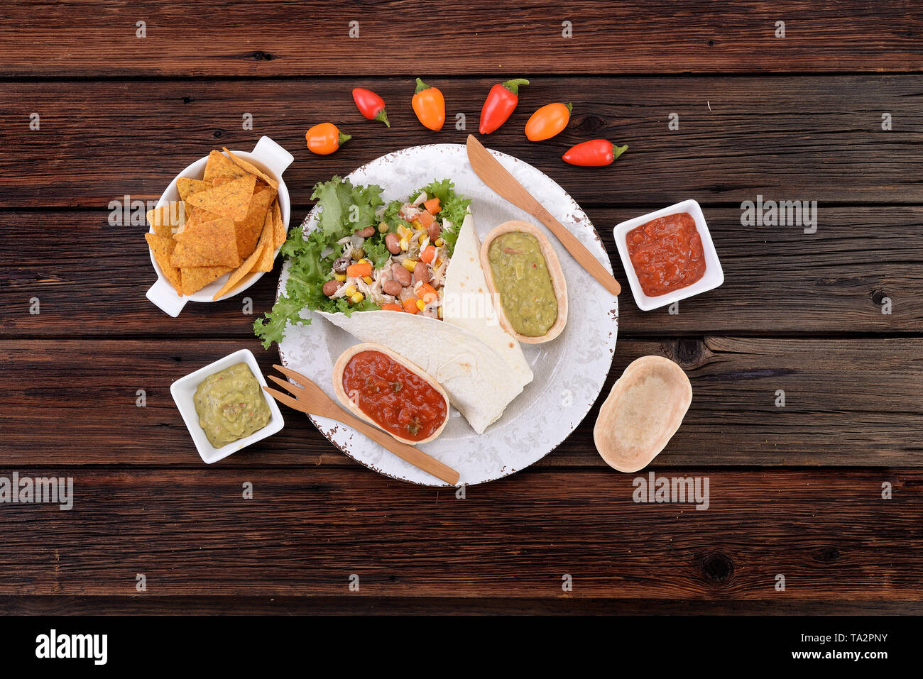 Mexican Burrito Bar High Resolution Stock Photography and Images - Alamy