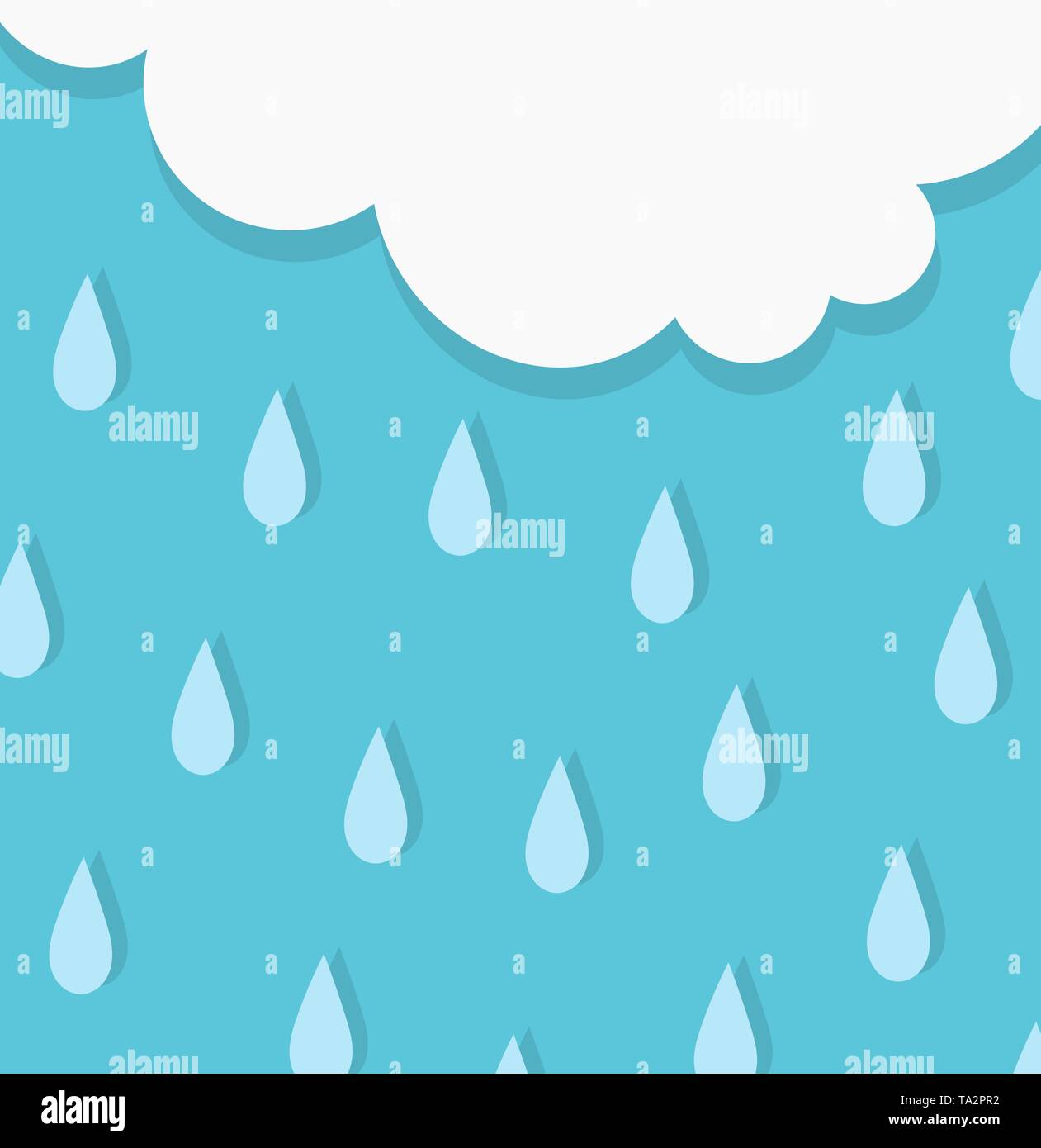 Raining cloud background. Vector illustration Stock Vector Image & Art ...
