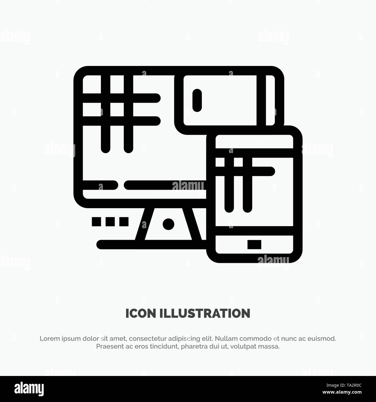 Monitor number Stock Vector Images - Alamy