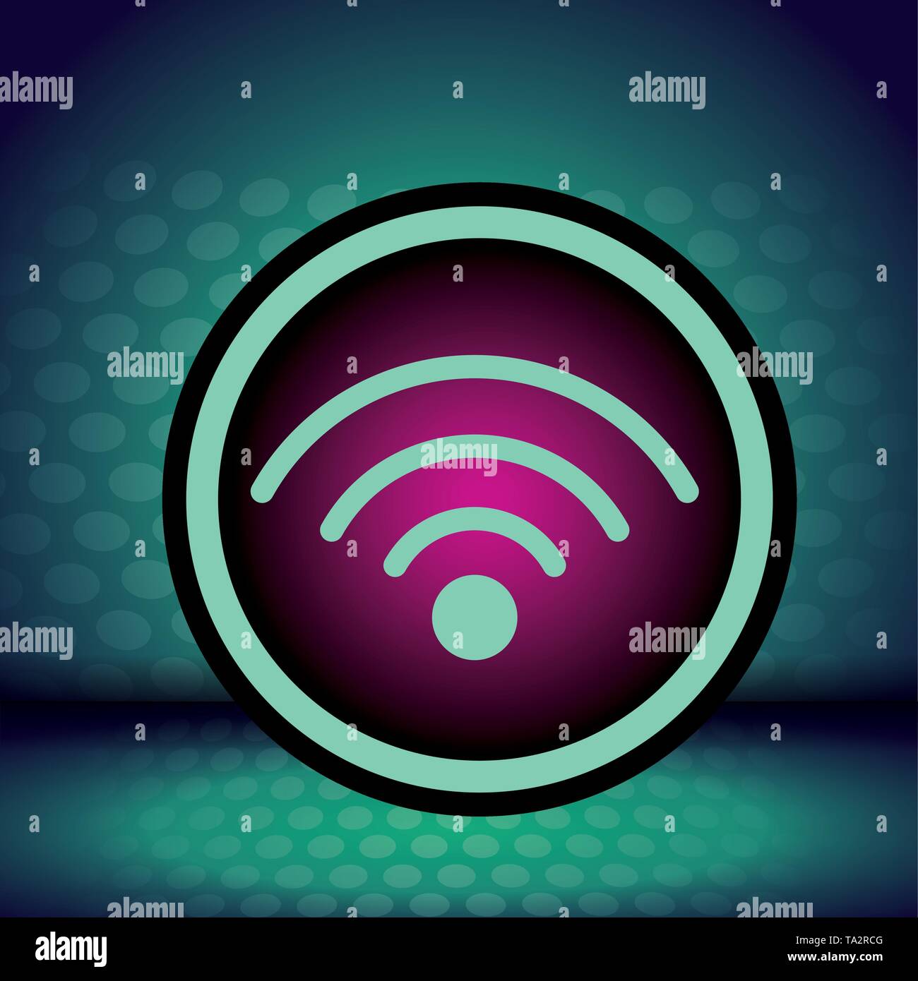 wireless sign icon Stock Vector Image & Art - Alamy
