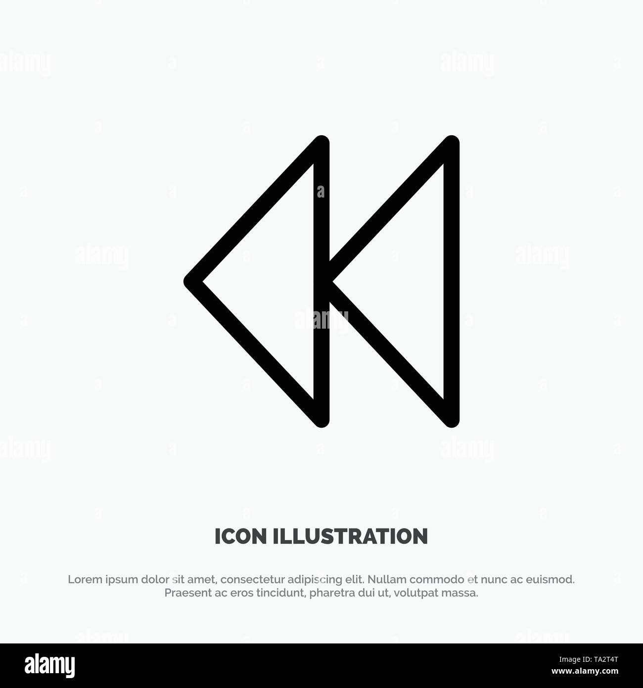 Rewind video Stock Vector Images - Alamy