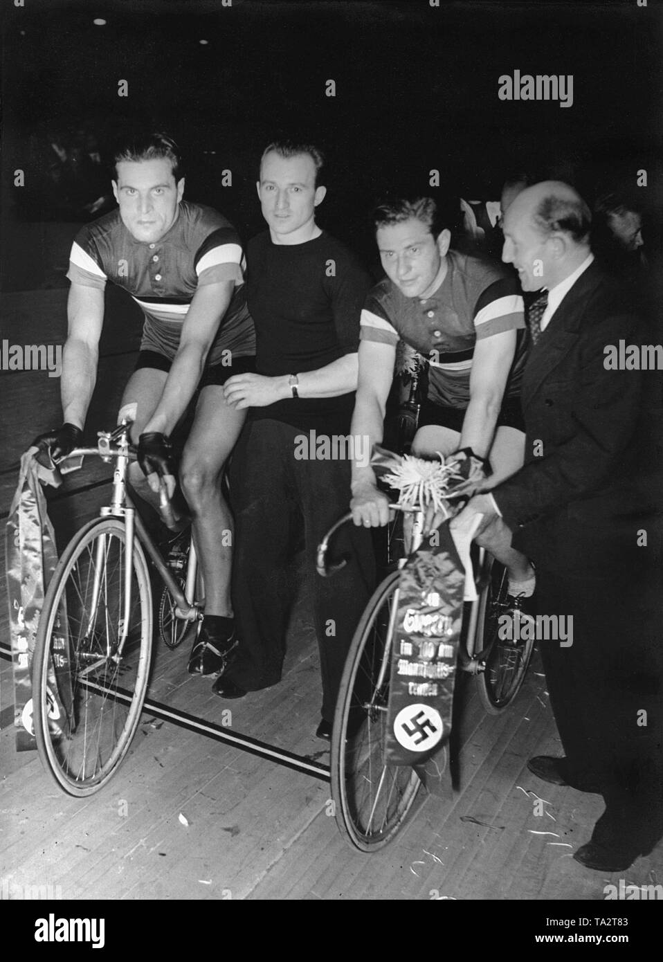 The German track cyclist Gustav Kilian (left) with his longtime ...