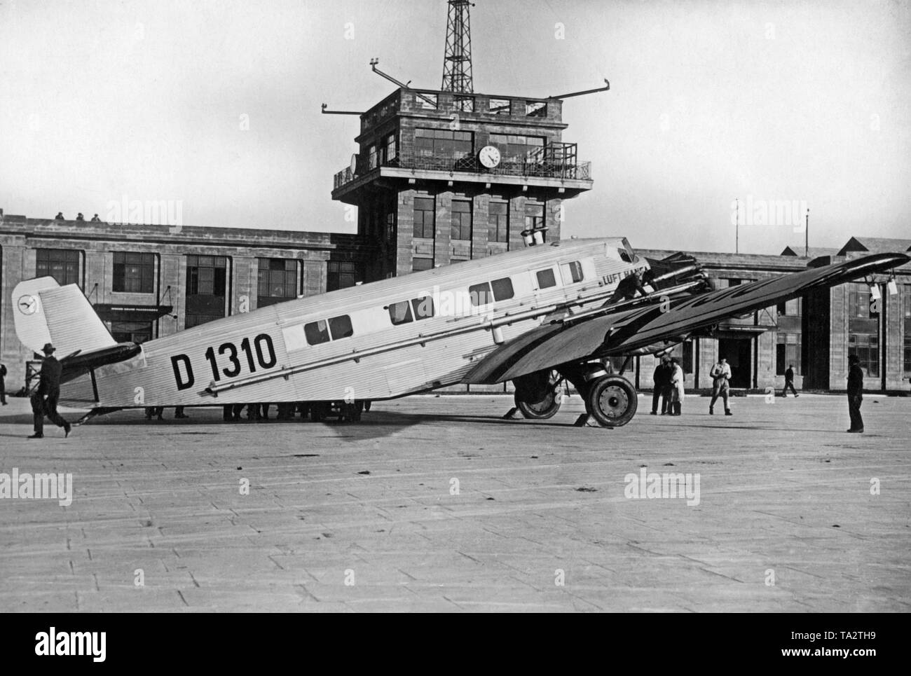 The Junkers G 31 D-1310 at Croydon Airport after its first ...