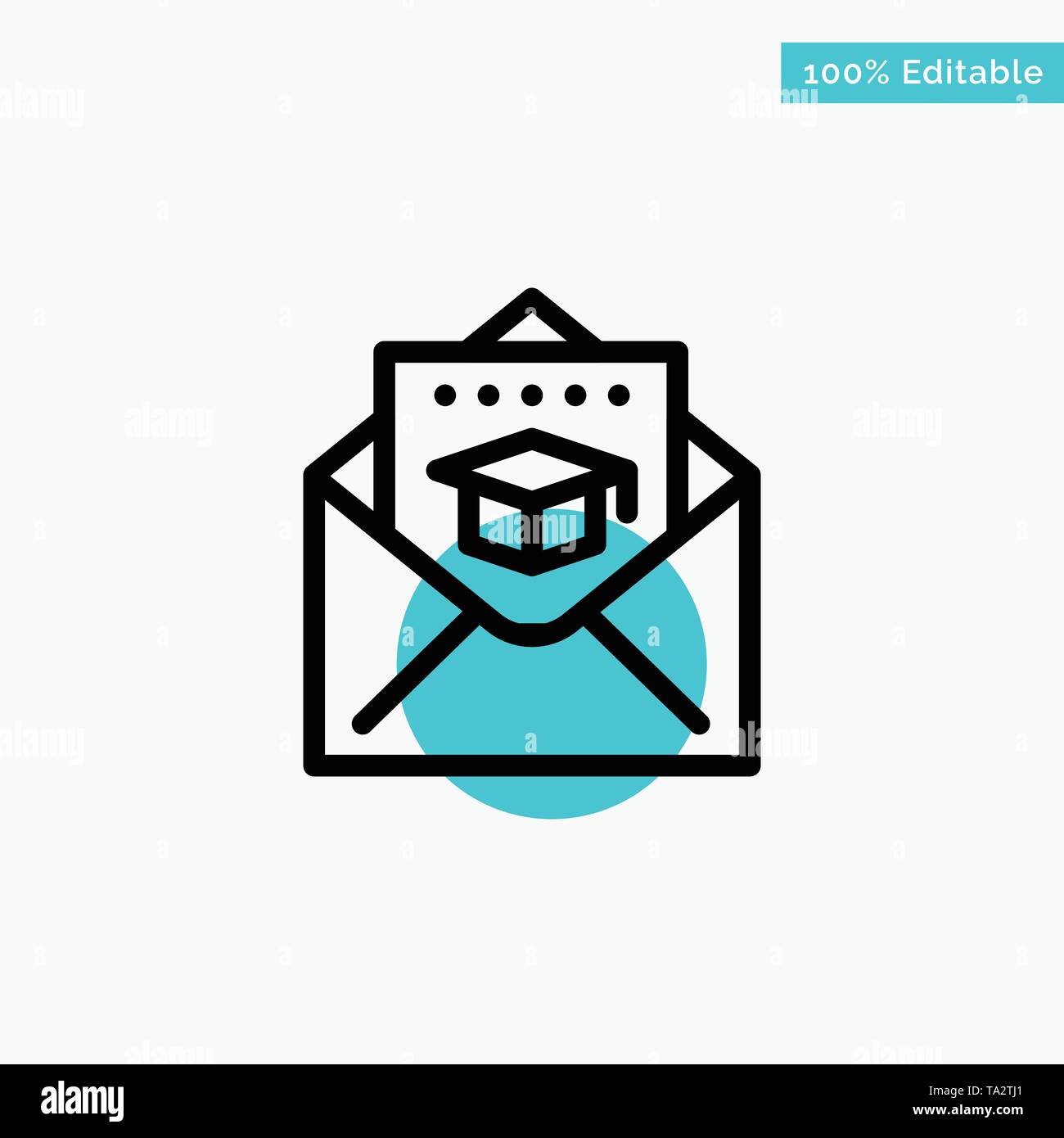 Business mail turquoise Stock Vector Images - Alamy