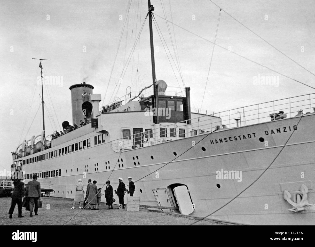 The passenger ship "Hansestadt Danzig" in the port of Swinoujscie ...