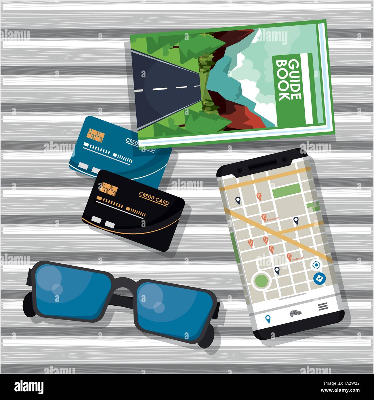 Travel and tourism elements Stock Vector Image & Art - Alamy