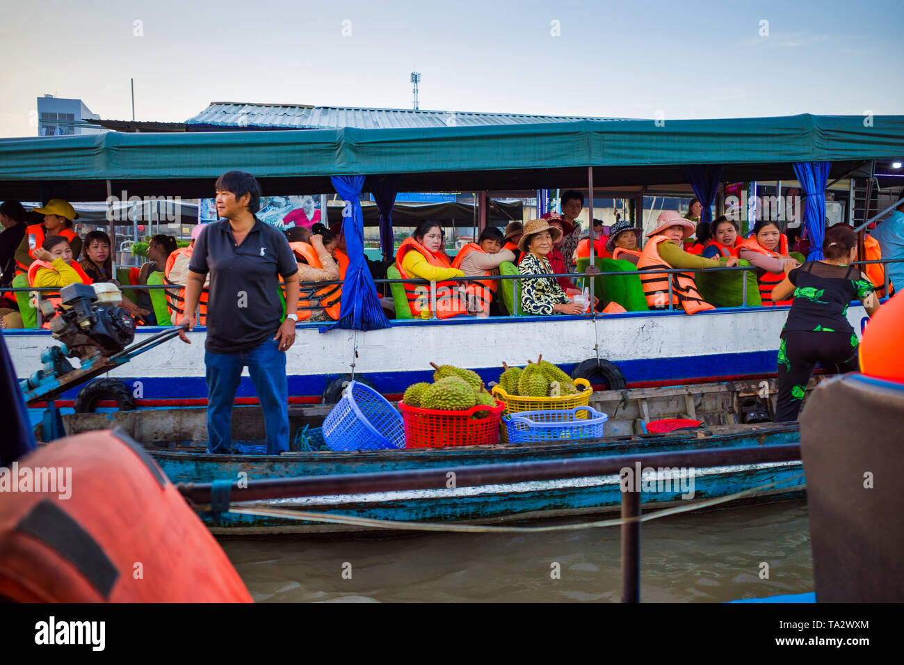 Can Tho, Vietnam - March 28, 2019: Mekong floating market in delta ...