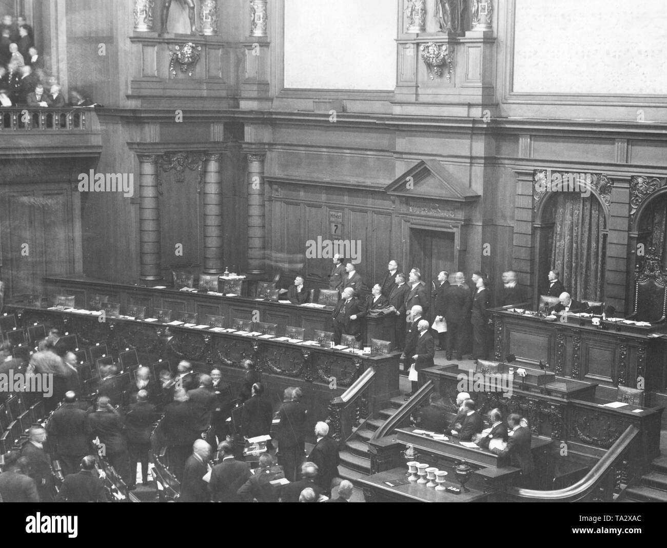 The meeting was adjourned after an interruption by a Communist from the ...