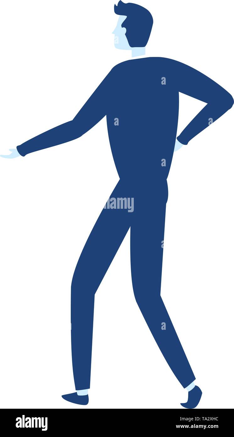 back view business man Stock Vector Image & Art - Alamy