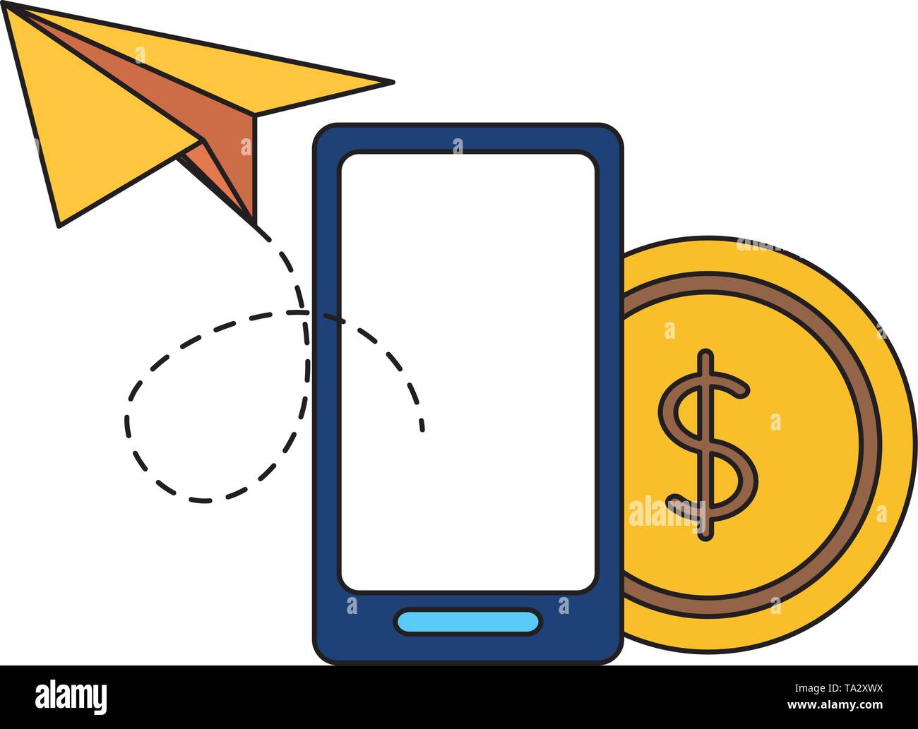 smartphone business success Stock Vector Image & Art - Alamy