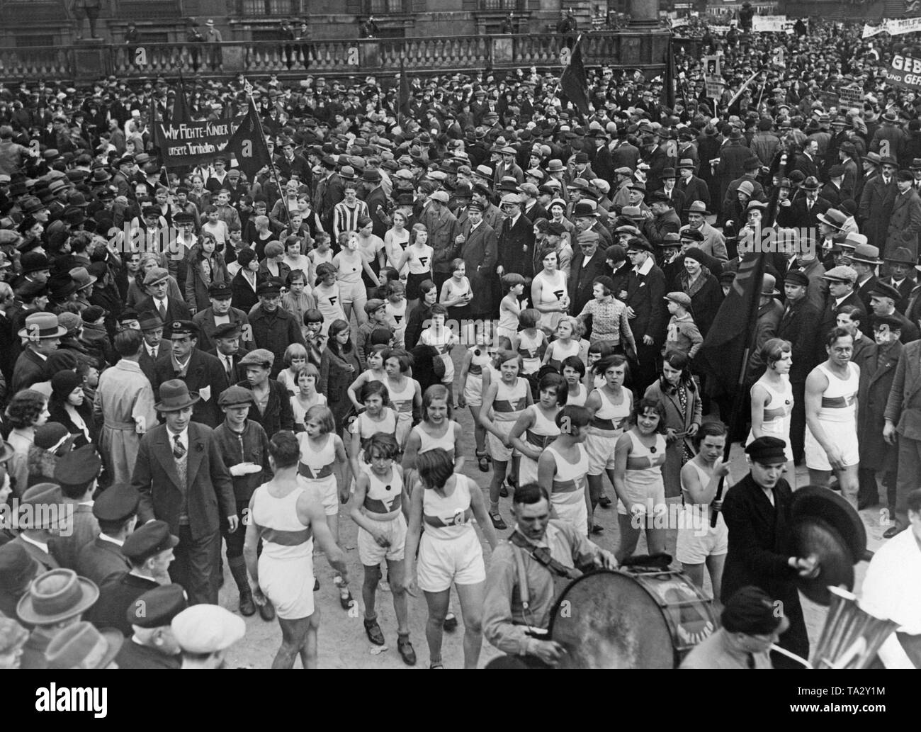 Before Fascism in Germany in 1933, workers' sports groups were among ...