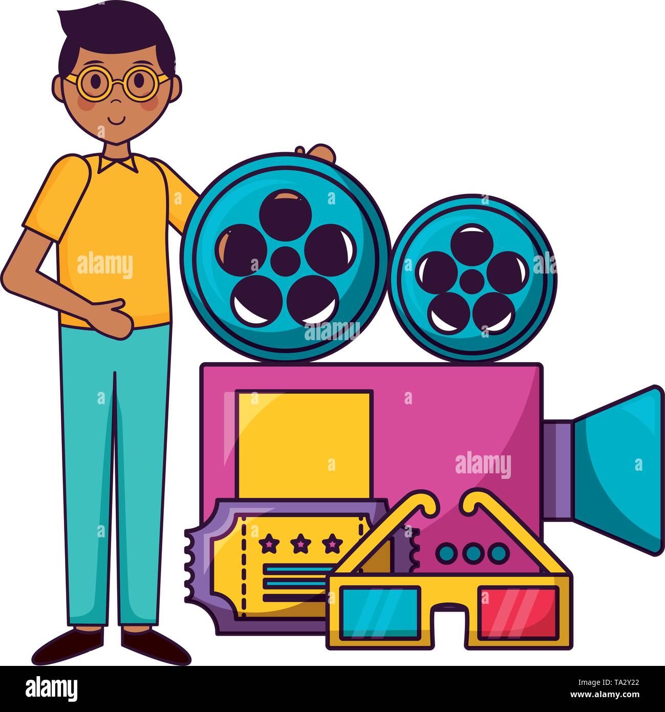 people film movie Stock Vector Image & Art - Alamy