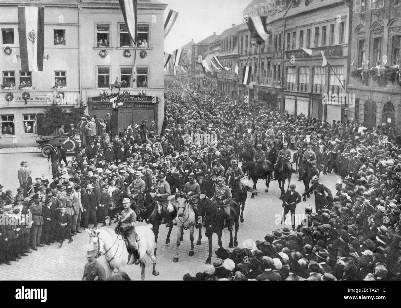 The NSDAP celebrated the German Day in Bayreuth with an entry of the ...