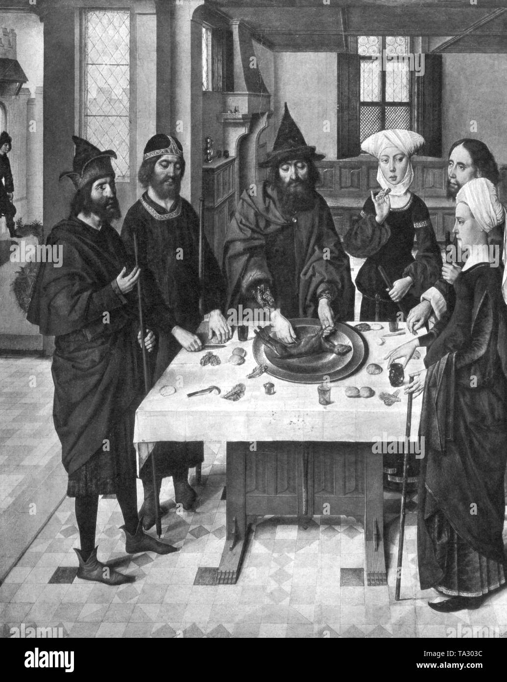 Depiction of the celebration of the Jewish Passover by the Dutch ...