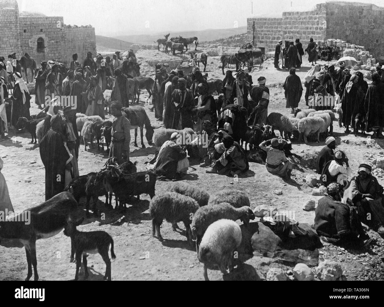 Market at bethlehem Black and White Stock Photos & Images - Alamy