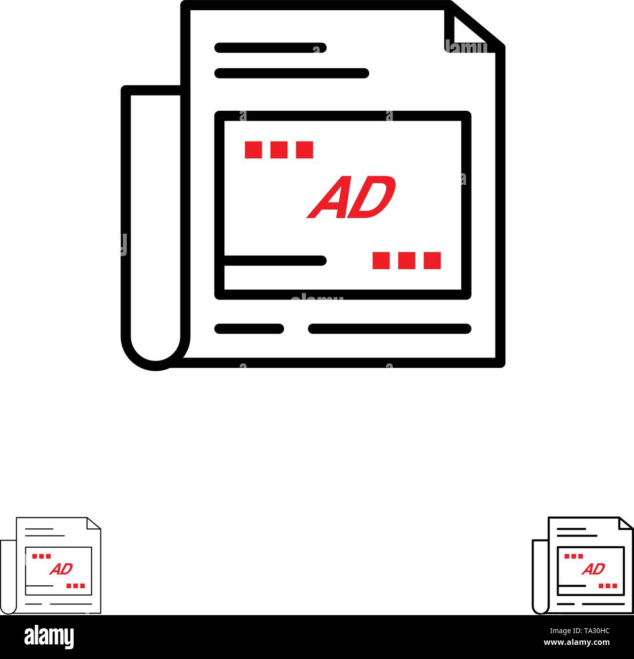 Newspaper office black and white Stock Vector Images - Alamy