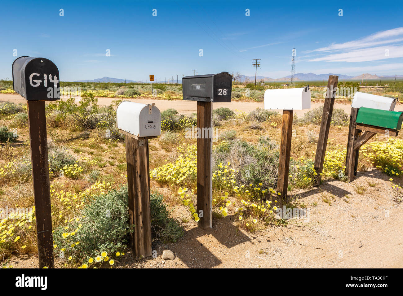Us mail rural route vintage hi-res stock photography and images - Alamy