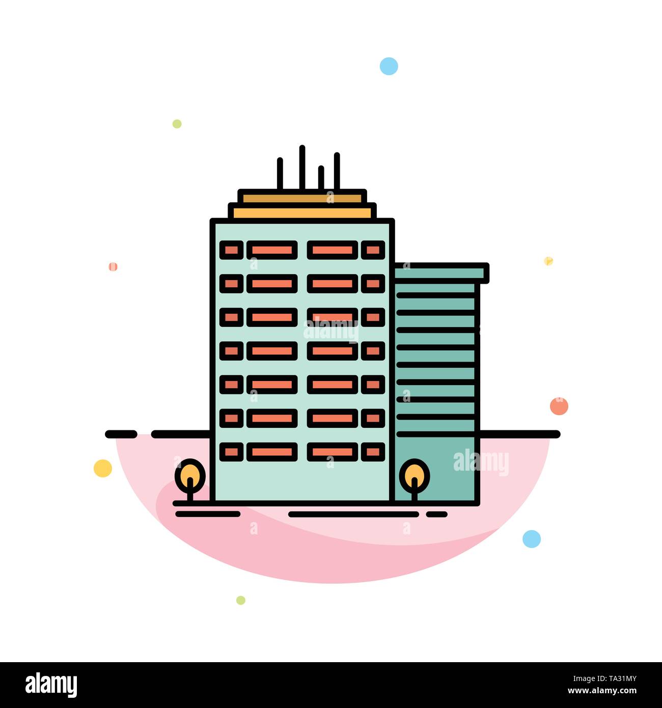 New york apartment building top Cut Out Stock Images & Pictures - Alamy