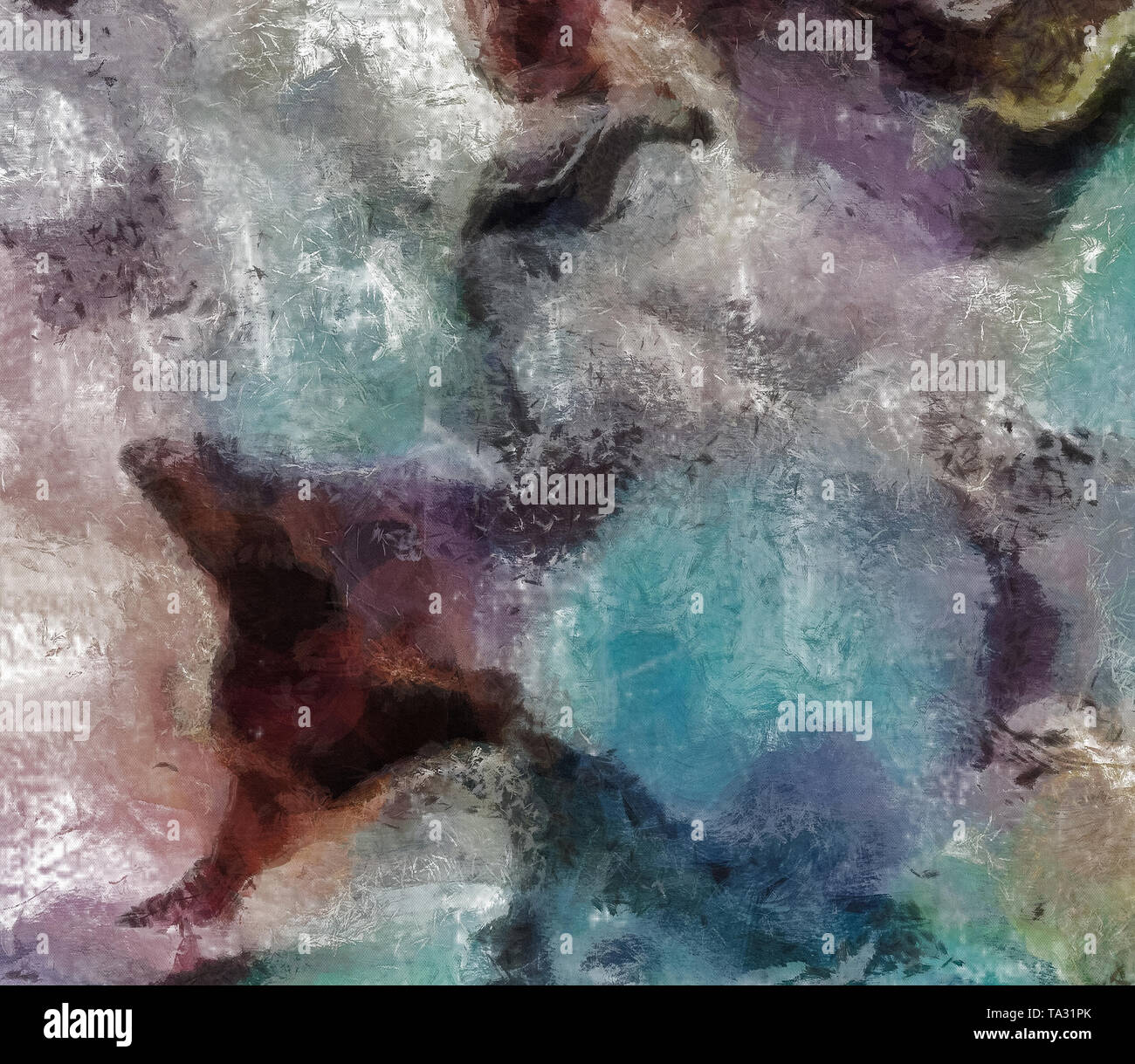 Muted abstract painting in pastel colors. 3D rendering Stock Photo - Alamy