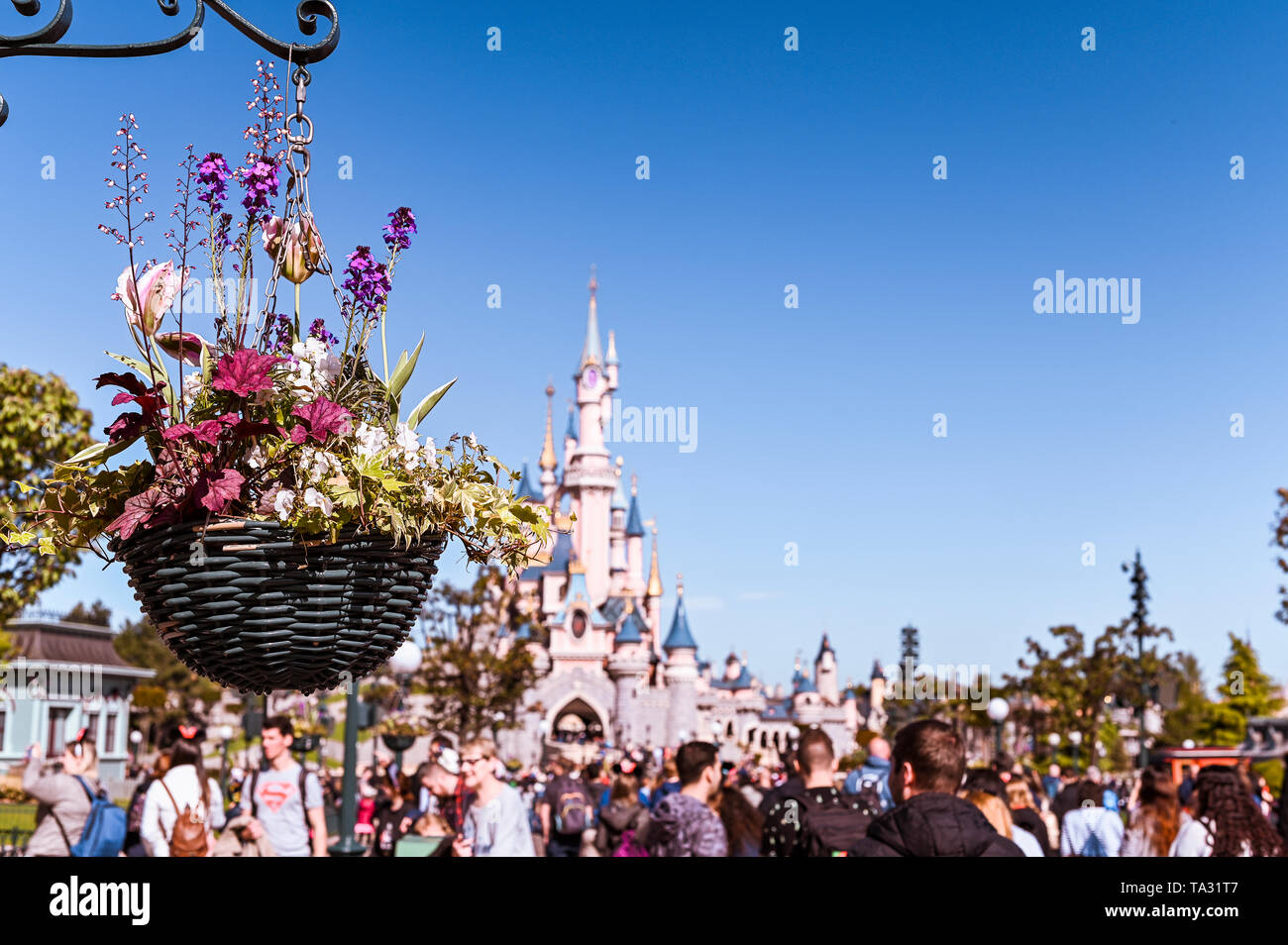 Princess Castle at Disneyland Amusement Park. Fun for the whole family ...
