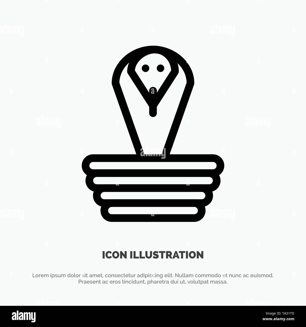 Cobra icon vector vectors hi-res stock photography and images - Alamy